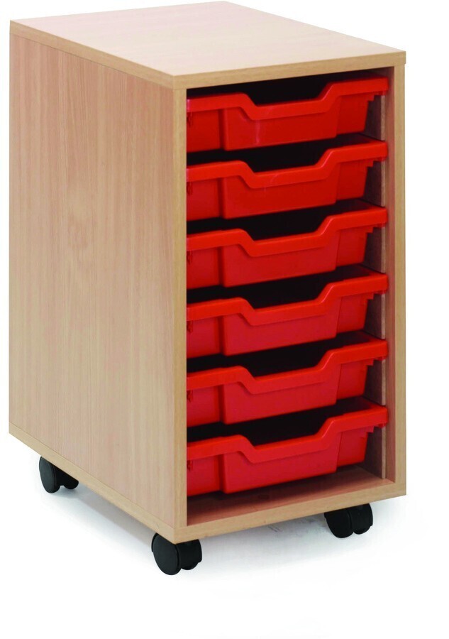 Single Column Shallow Tray Storage Unit | For Schools Direct